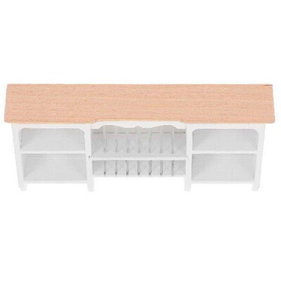 House Rack Mini Cupboard Model Wooden Cabinet Miniature
