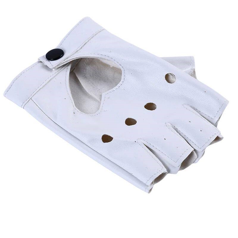 Leather Gloves Luvas Guantes Mujer For Women Girls Red Balck