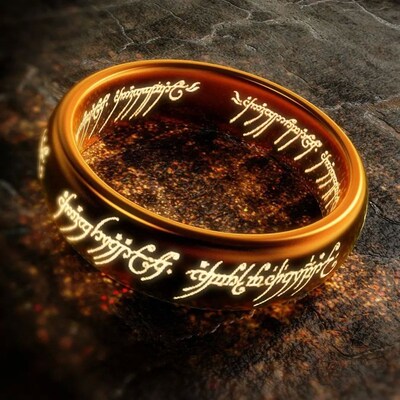 Lord Of The Finger Rings Movie Ring the same ring inside and