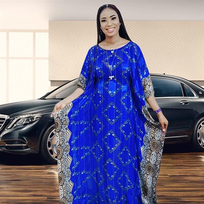 New Design 2023 Summer Dresses For Women Geometry Print Robe