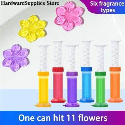 Flower Aromatic Gel Toilet Deodorant Cleaner Remove Odors