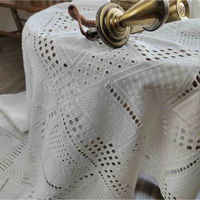 EG-108087镂空绣雕孔绣打孔EG-18080绣花棉布绣花刺绣面料绣1花布