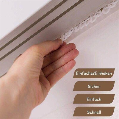 100pack/lot Non-clogging Waterproof Window Curtain Sliders