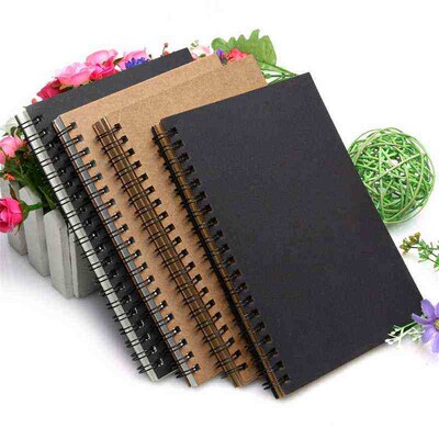Reeves Retro Spiral Bound Coil Sketch Book Blank Notebook Kr