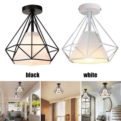 E27 Metal Ceiling Lights Chandelier Minimalist Romantic Iron
