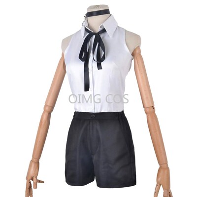 Chainsaw Reze Cosplay Costume Outfits Shirt Tie Short Wig
