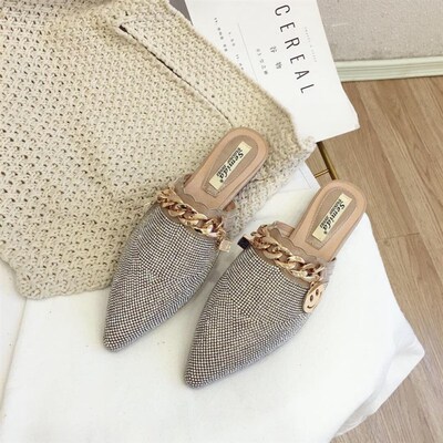 women flats shoes slippers sandals loafers summer point toe