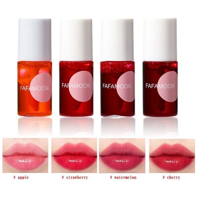 Watertint Dye Lip Stain Cherry Juice Lip Gloss Tint Non-stic