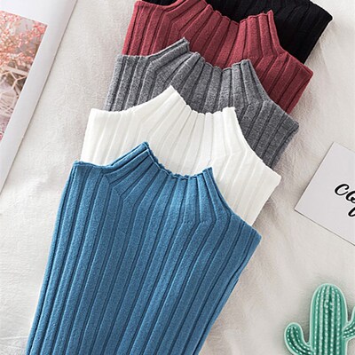 Croysier Pullover Ribbed Knitted Sweater Autumn Winter Cloth
