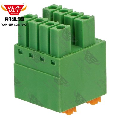3.81mm炎牛层免螺丝接线端子YN15EDGKNHC/FM1.5-ST/KF2EDGKNH