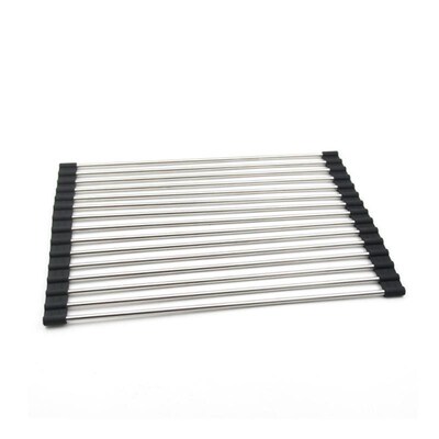 Kitchen Sink Drying Dish Rack Cup Holder Organizer Roll Stai