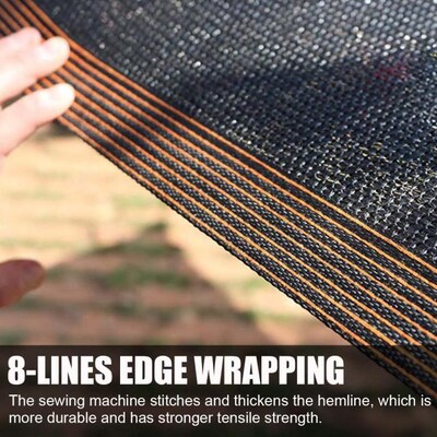 Black 12 Pin Thick Anti-UV PE Shading Net Greenhouse Succule