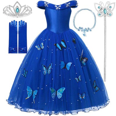 Girls Sleeping Beauty Aurora Cosplay Princess Dress Kids