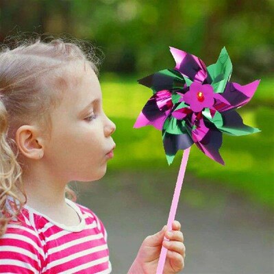 50pcs Bird Repeller Pinwheels Mixed Color Reflective