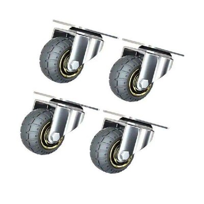 Q6PE 4Pcs Furniture Wheel Castor 3inch Universals Swivels