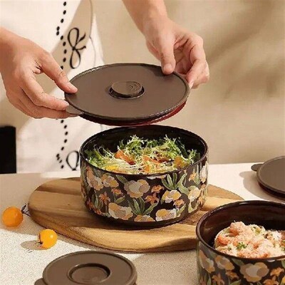 French superior preservation bowl bento ceramic with Lidded