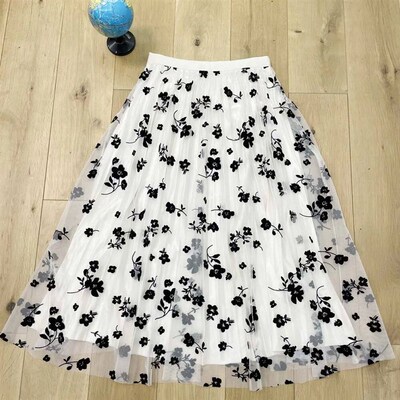 four seasons womens floral midi skirt,womens cloth