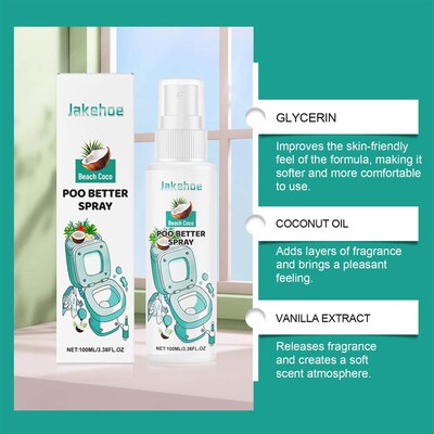 JAKEHOE Toilet Cleaning Spray - Fresh and Clean, Long-lastin