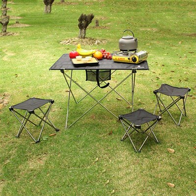 Lightweight Portable Footstool Aluminum Alloy Camping Beach