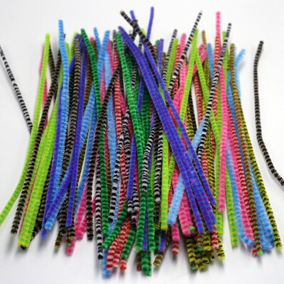 50/100pcs 30cm Chenille Stems  Cleaners Kids Educational Toy
