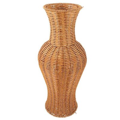 Plant Pots Indoor Rattan Vase Plastic Dried Flower Holder