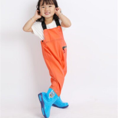 Children Jumpsuits kids kindergarten waterproof clothes trou