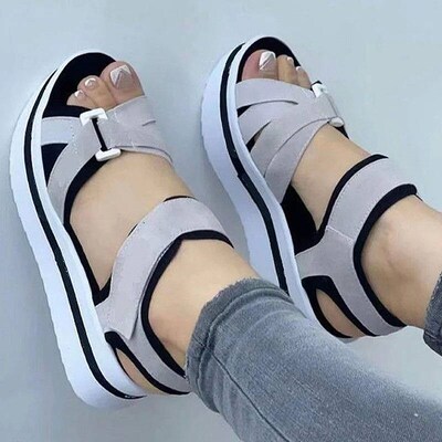 Fashion Womens Summer Sandals Wedge Ladies Shoes Plus Size