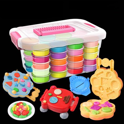 24pcs light clay polymer plasticine clay air dry playdough