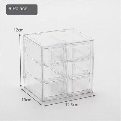 Cosmetic Storage Container 6/9/12 Grids Multi-purpose