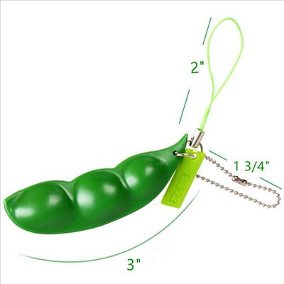 Pea Keychain Decompression toys fidget toys Edamame Toys unl