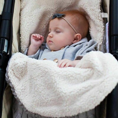 Newborn Baby Winter Stroller Wrap Blanket Footmuff Thick War