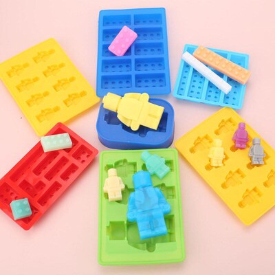 Block ice lattice mould robot chocolate robot cake mould bak