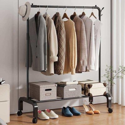Floor-standing clothes rack for bedroom, a luxurious and mul