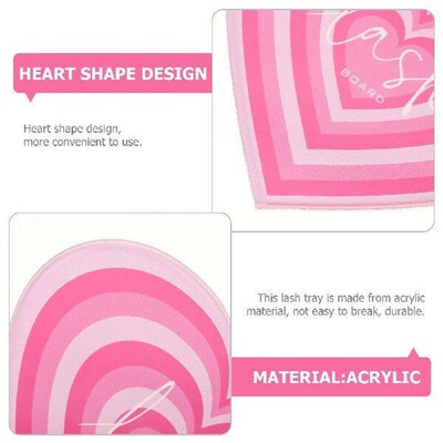 Fake Lashes False Eyelashes Heart-Shaped Plate Extension