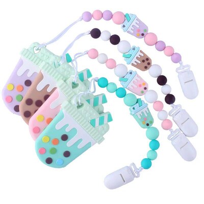 1pc Baby Silicone Beads Food Grade Ice Cream Teether Silicon