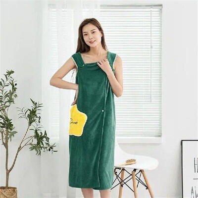 Womens Bath Towels Girls Wearable Fast Drying Bathing Beach