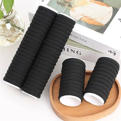 50/100pcs Black Hair Bands for Women Girls Hairband High Ela