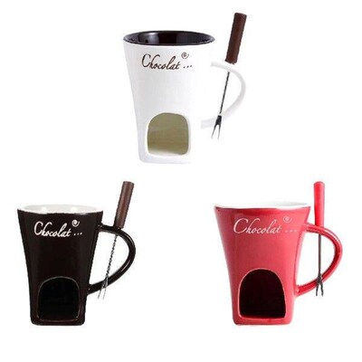 Fondue Mug Chocolate Melter Butter Melt Pot Chocolate