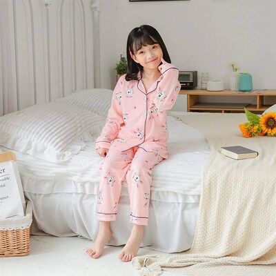 Children Cotton Pyjamas Set Baby Sleepwear Pijama Cartoon Pr