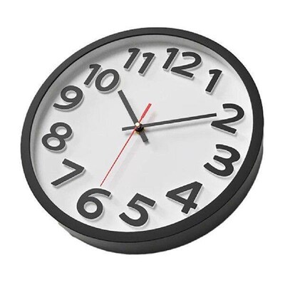 Wall C 12 Inch Non-Ticking Big Numbers Large Wall