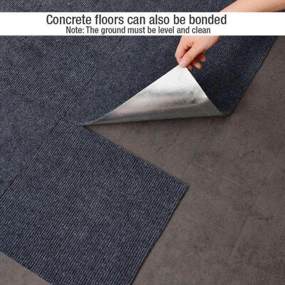 10pcs Selfadhesive Carpet Floor Tiles Sticker 3030cm Easy