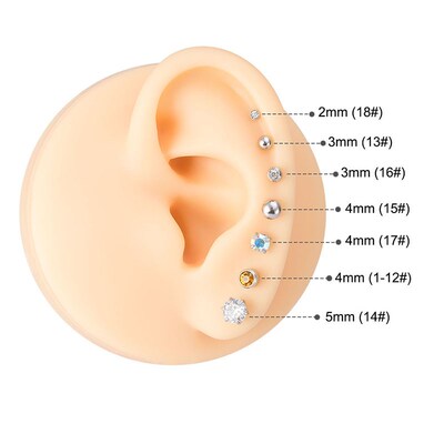 1PC Disposable Sterile Ear Piercing Unit Cartilage Tragus He