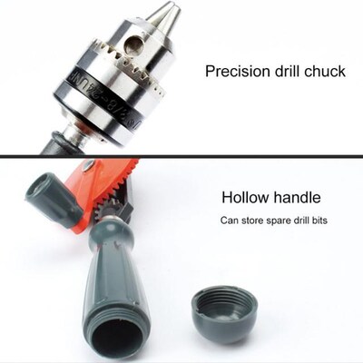 1/4 inch Portable Hand Crank Manual Drill 适用于 Wood Plasti