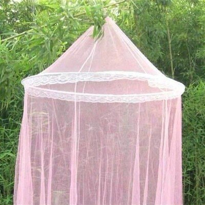 Summer Elegant Round Lace Bed Canopy Netting Curtain Girl