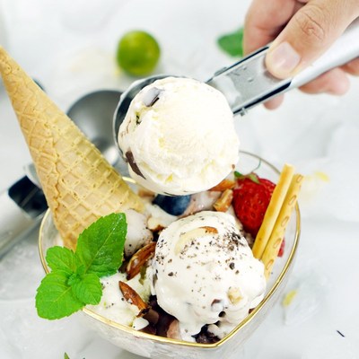 Premium Ice Cream Scoop with Trigger Icecream Scooper