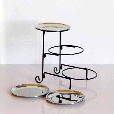 Cake Stand Fruit Platter Birthday Stainless Steel Serving