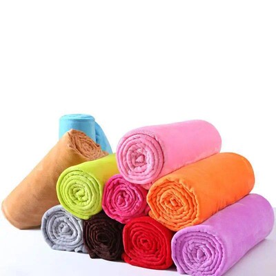 50x70cm Baby Blanket Flannel Fleece Infant Nap Receiving Str