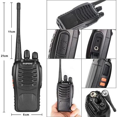 BF 888S 1/ 2PCS Walkie Talkie UHF 400 470MHz Portable Long R