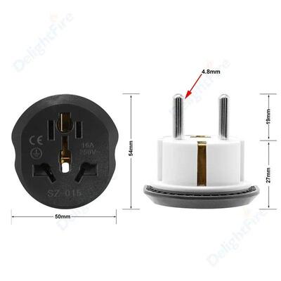 EU Plug Adapter UK US To EU Euro Plug Adapter Converter Euro