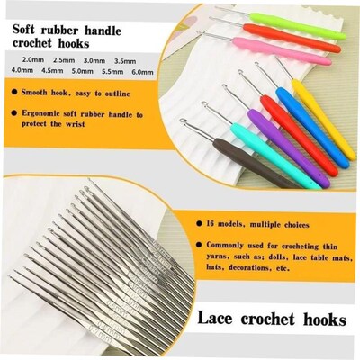105Pcs Crochet Kit Beginner Crocheting Kit with Yarn Set Inc
